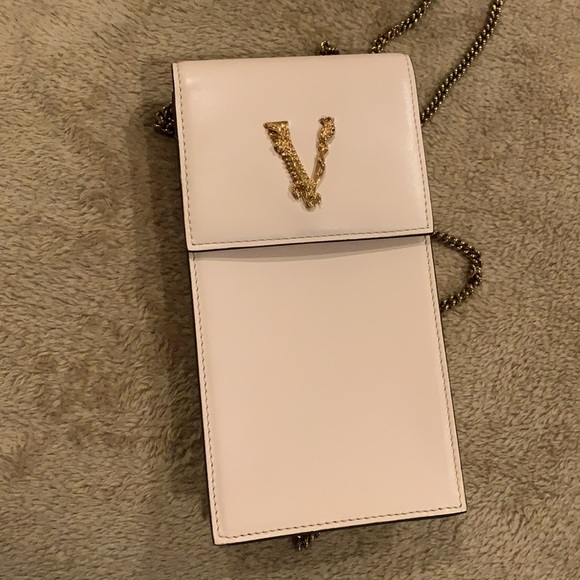 Versace | Bags | Authentic Versace Virtus Phone Crossbody | Poshmark